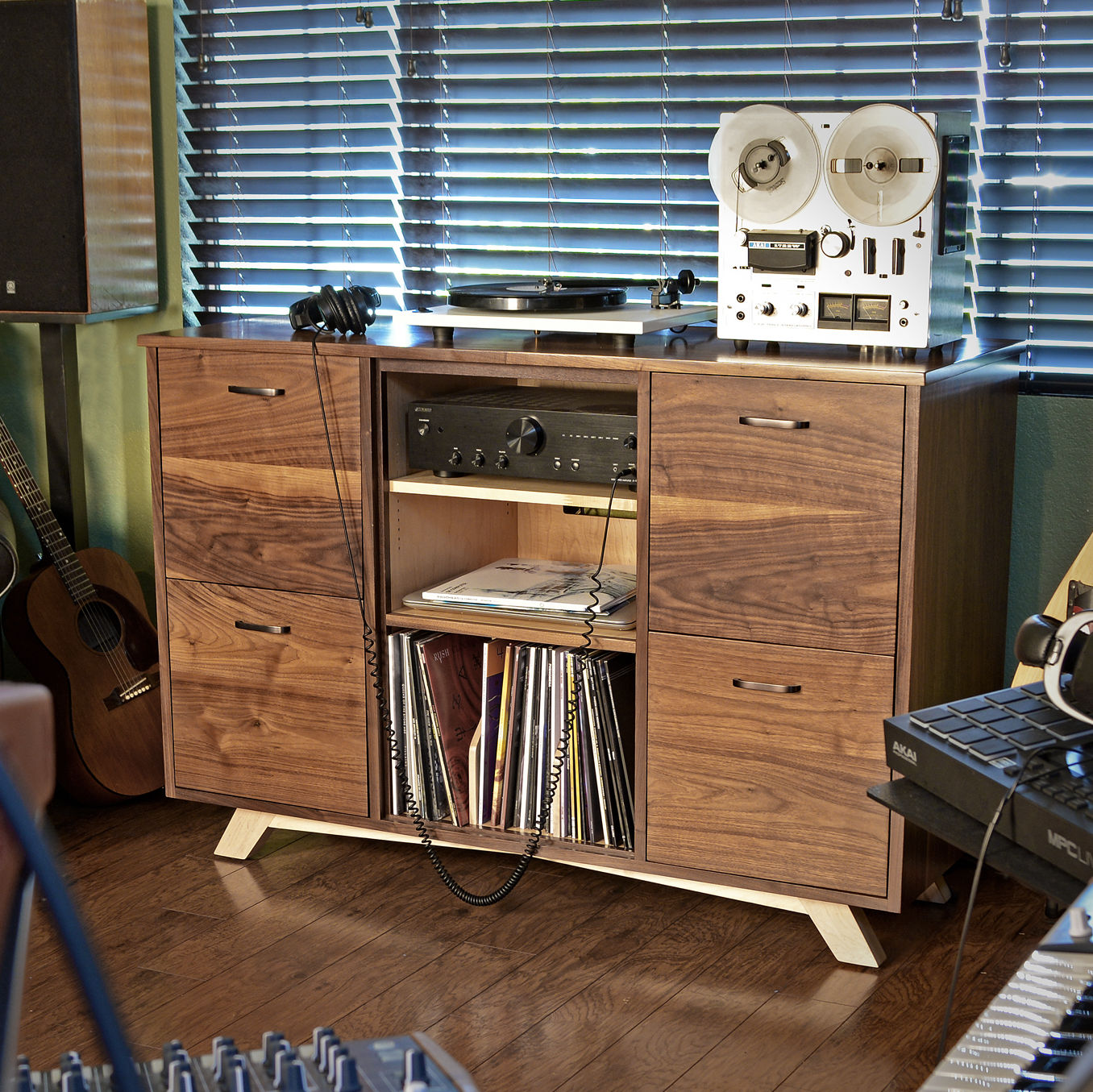 Solid Wood Furniture: Brubec Stereo Cabinet [C3] | Stuart David